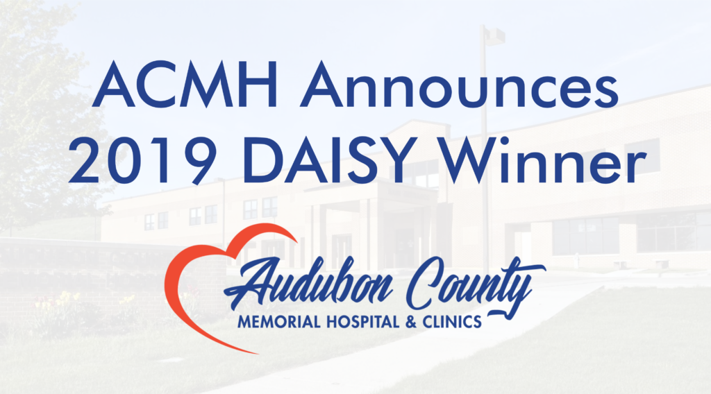 ACMH Announces 2019 DAISY Award Winner | Audubon County Memorial ...