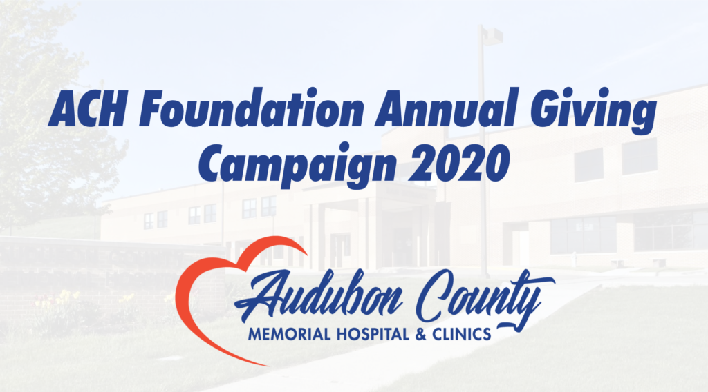 Audubon County Hospital Foundation Annual Giving Campaign 2020 ...