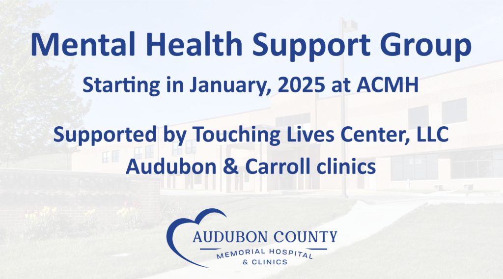 Creating Hope Together Mental Health Support Group coming to ACMH in ...
